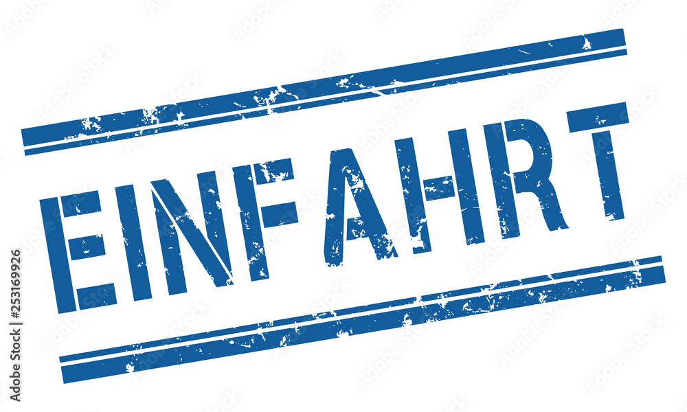 Stempel vector einfahrt Stock Vector | Adobe Stock