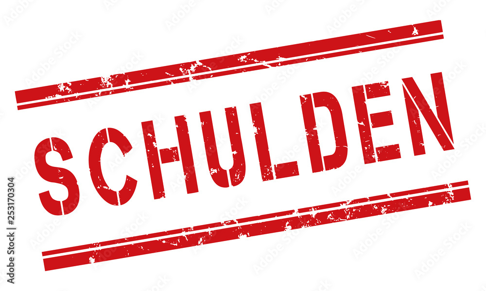 Stempel vector schulden Stock Vector | Adobe Stock