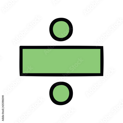 Division Symbol Cartoon