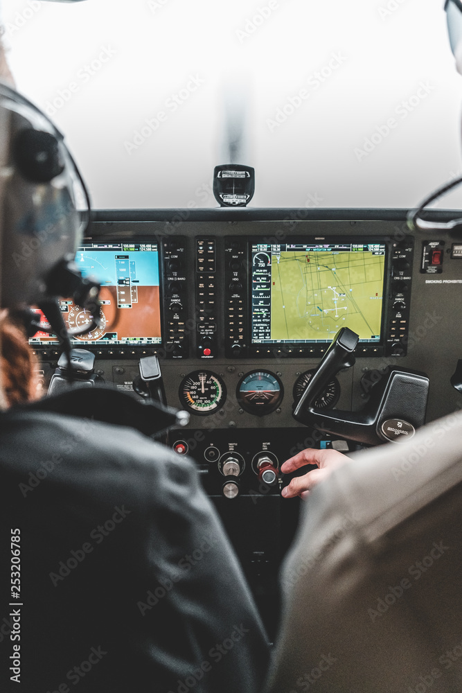 cockpit of aircraft Stock Photo | Adobe Stock