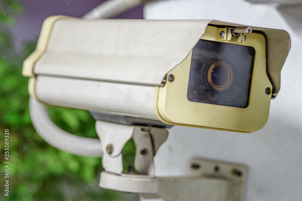 Background CCTV cameras,which are used to record of entry-exit of ...