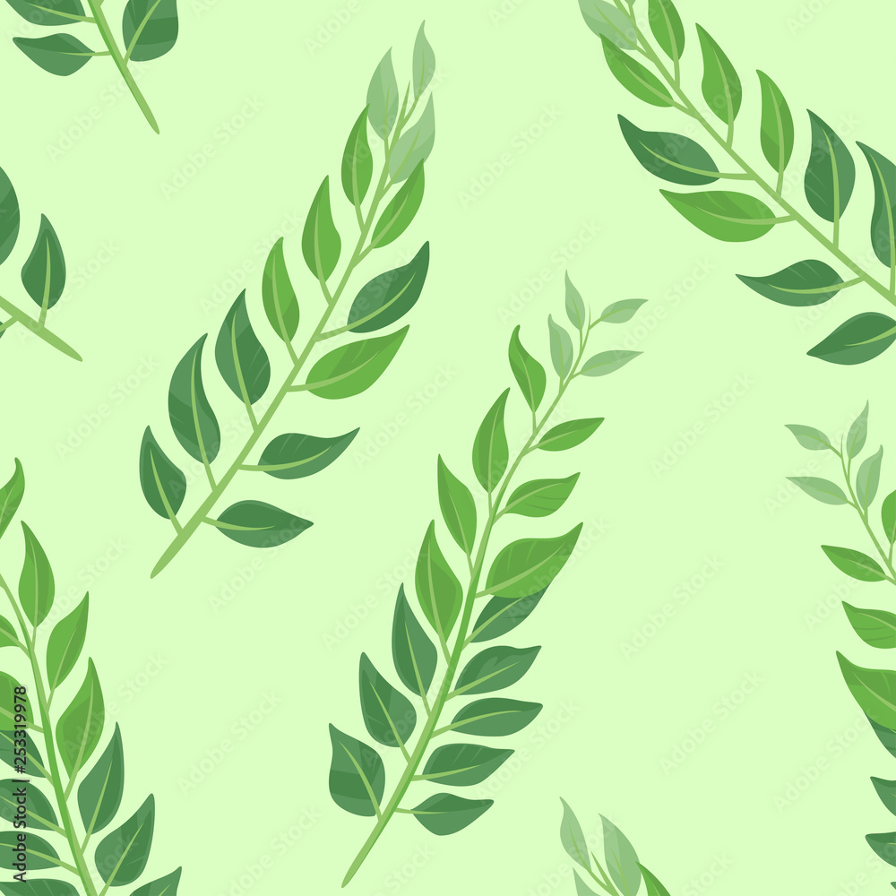 Cartoon Leaves Background