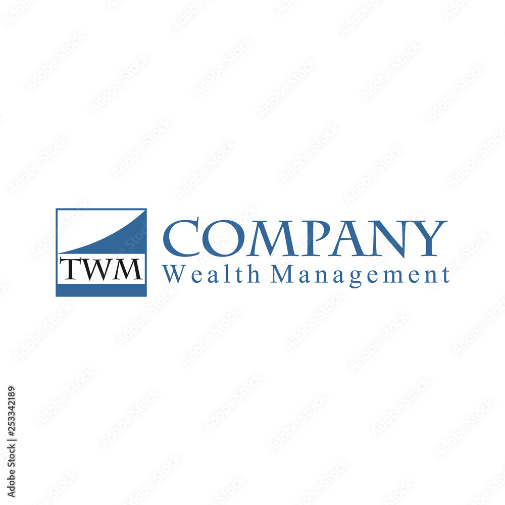 Letter TWM Alphabetic Logo Design Template, Wealth Management Logo ...