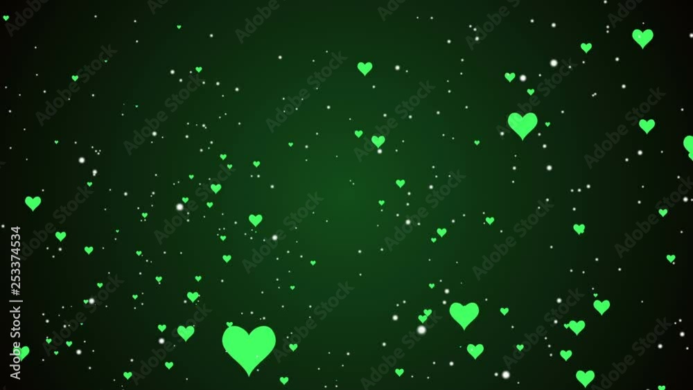 Valentines day hearts love romantic backdrop animation motion graphic ...