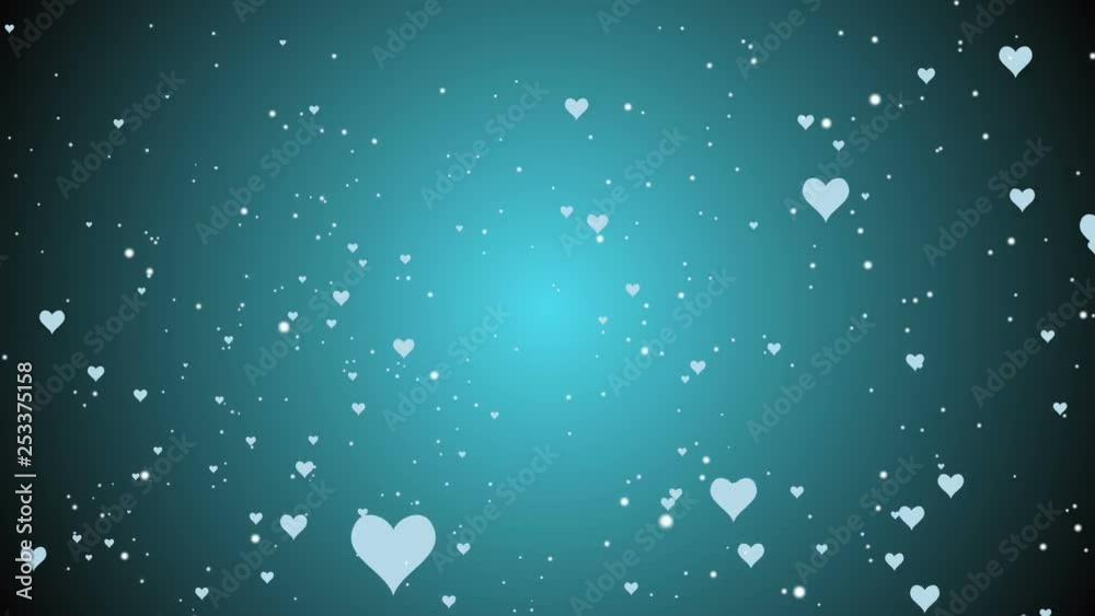 Valentines day hearts love romantic backdrop animation motion graphic ...