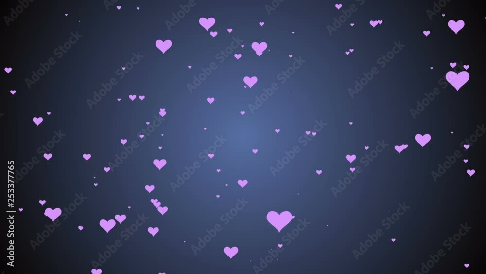 Valentines day hearts love romantic backdrop animation motion graphic ...