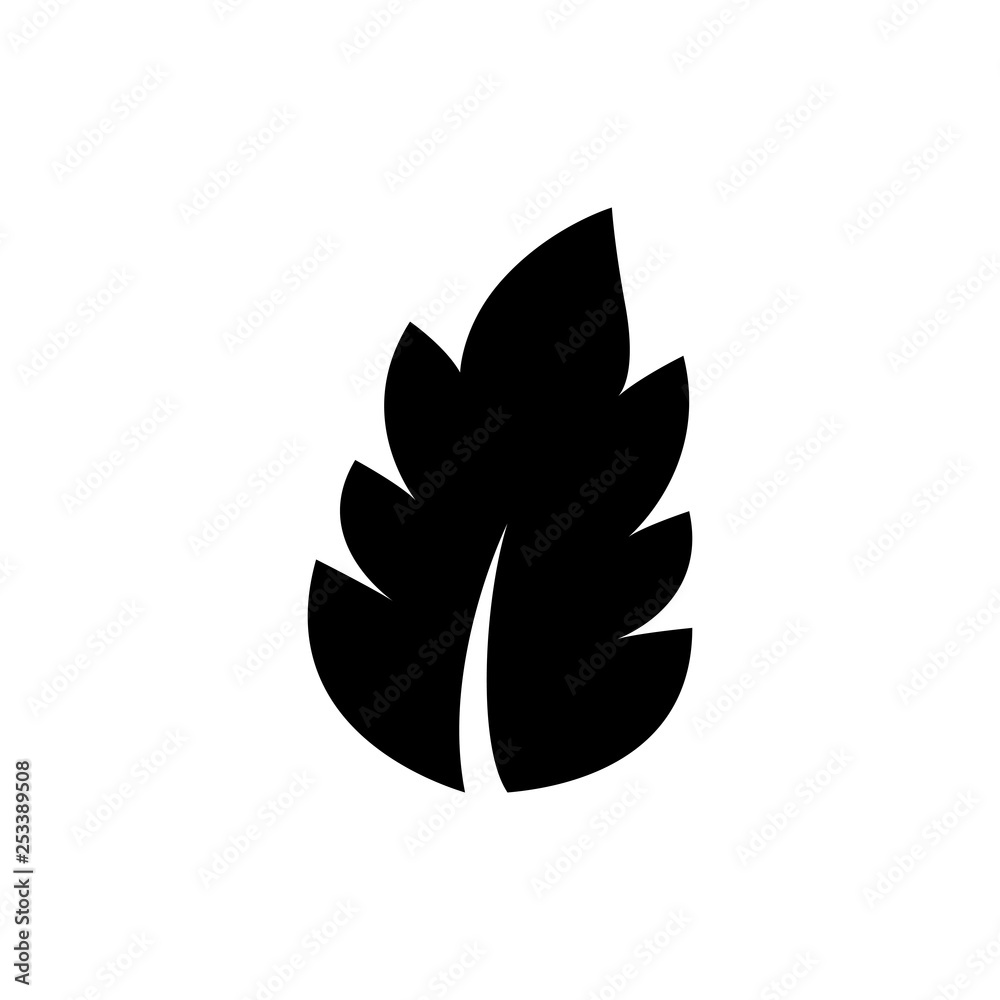Black Leaf Icon