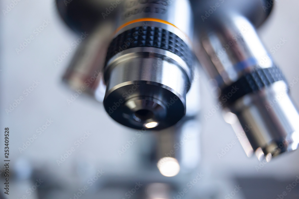 Laboratory microscope for scientific research. Microscope is used for ...