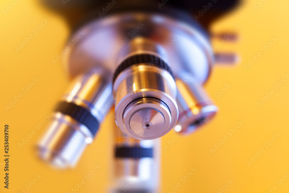 Laboratory microscope for scientific research. Microscope is used for ...