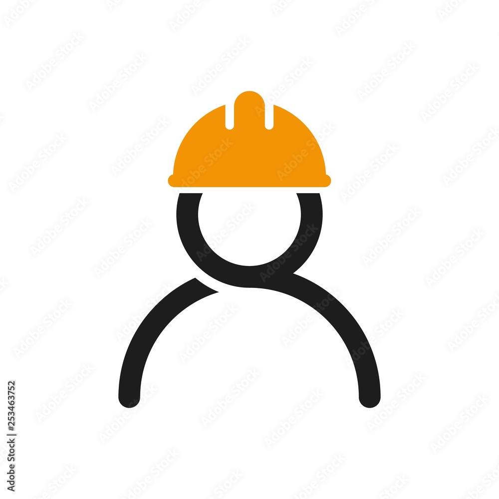 Hard Hat Worker Icon