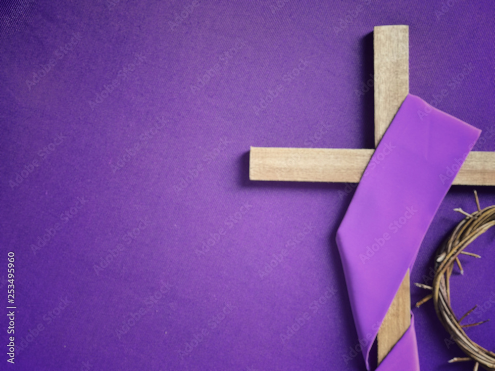 Good Friday, Lent Season and Holy Week concept - A religious cross and ...
