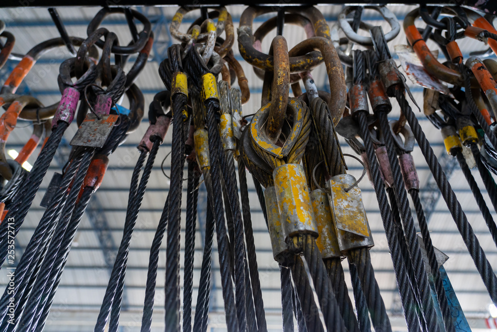 web sling round wire rope Stock Photo | Adobe Stock