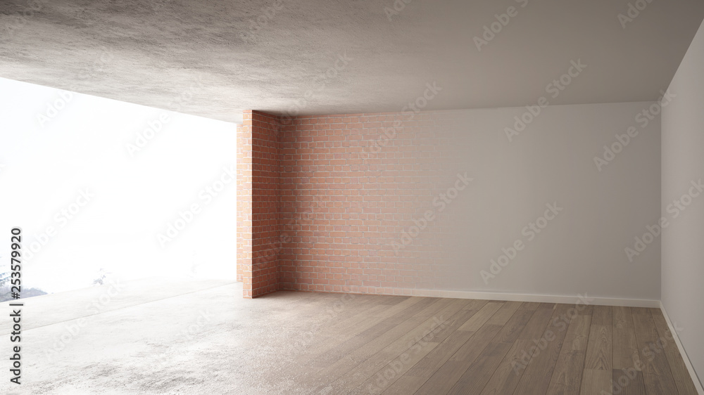 Interior design renovation, before and after, repair and wall painting ...