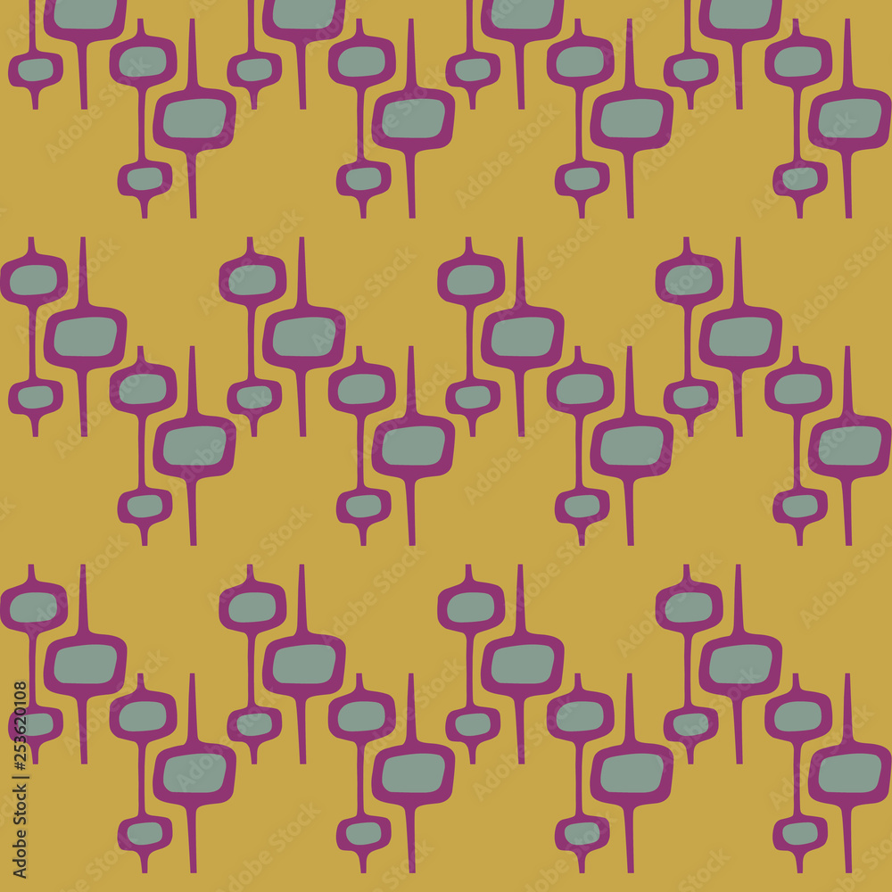 Geometric of the purple and blue retro abstract elegant seamless ...