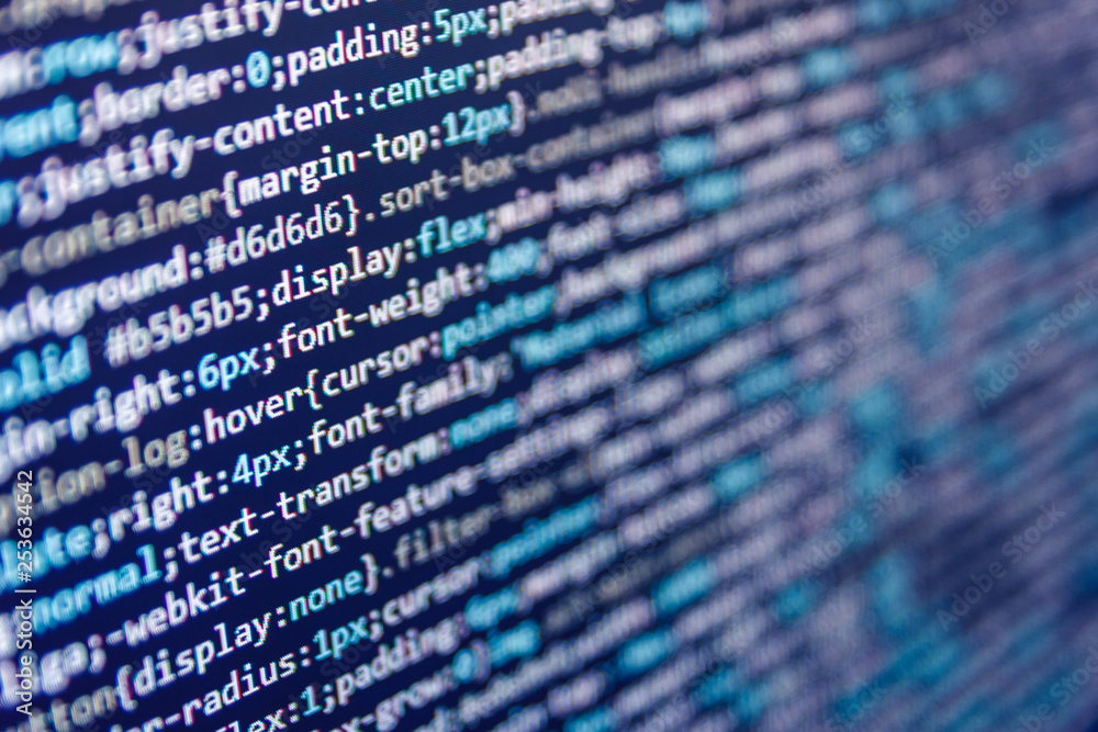 Tech source apps. Computer interface. Software development creating ...