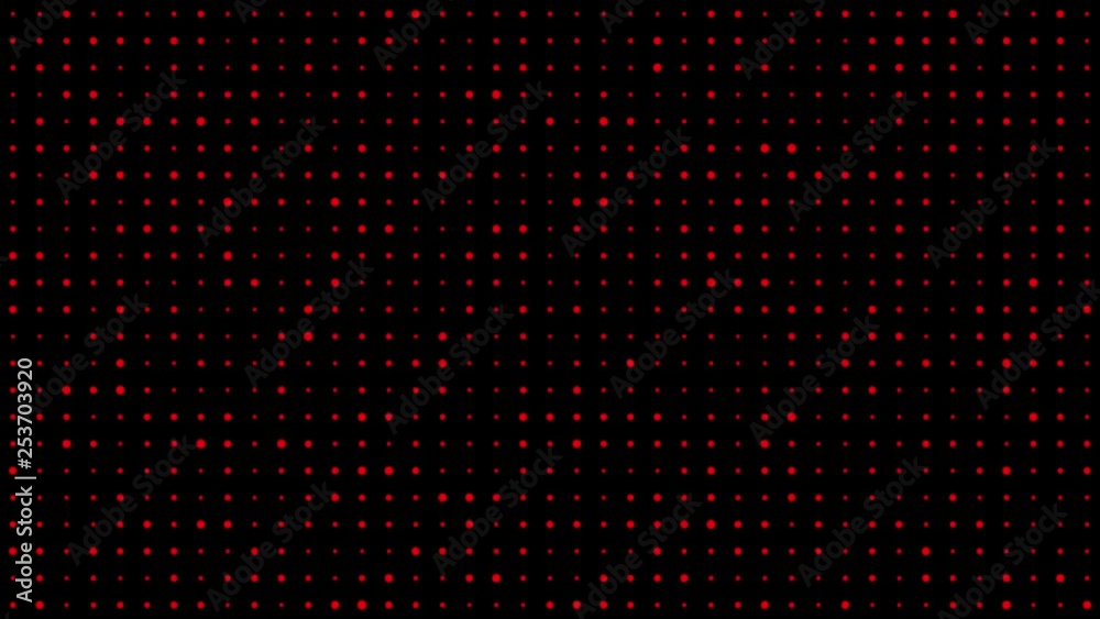 Vidéo Stock Perfect loop animated background, red dot waving pulsating ...