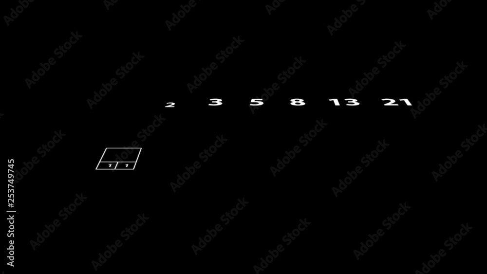 Animated Fibonacci Spiral: The golden spiral created by drawing ...