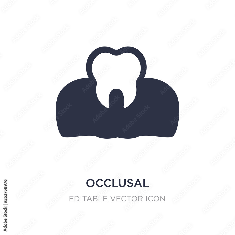 occlusal icon on white background. Simple element illustration from ...