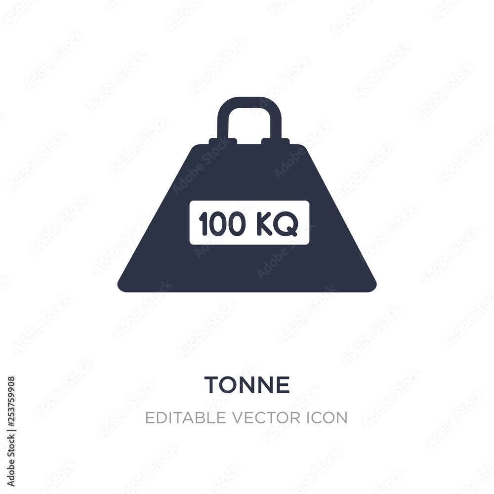 tonne icon on white background. Simple element illustration from ...