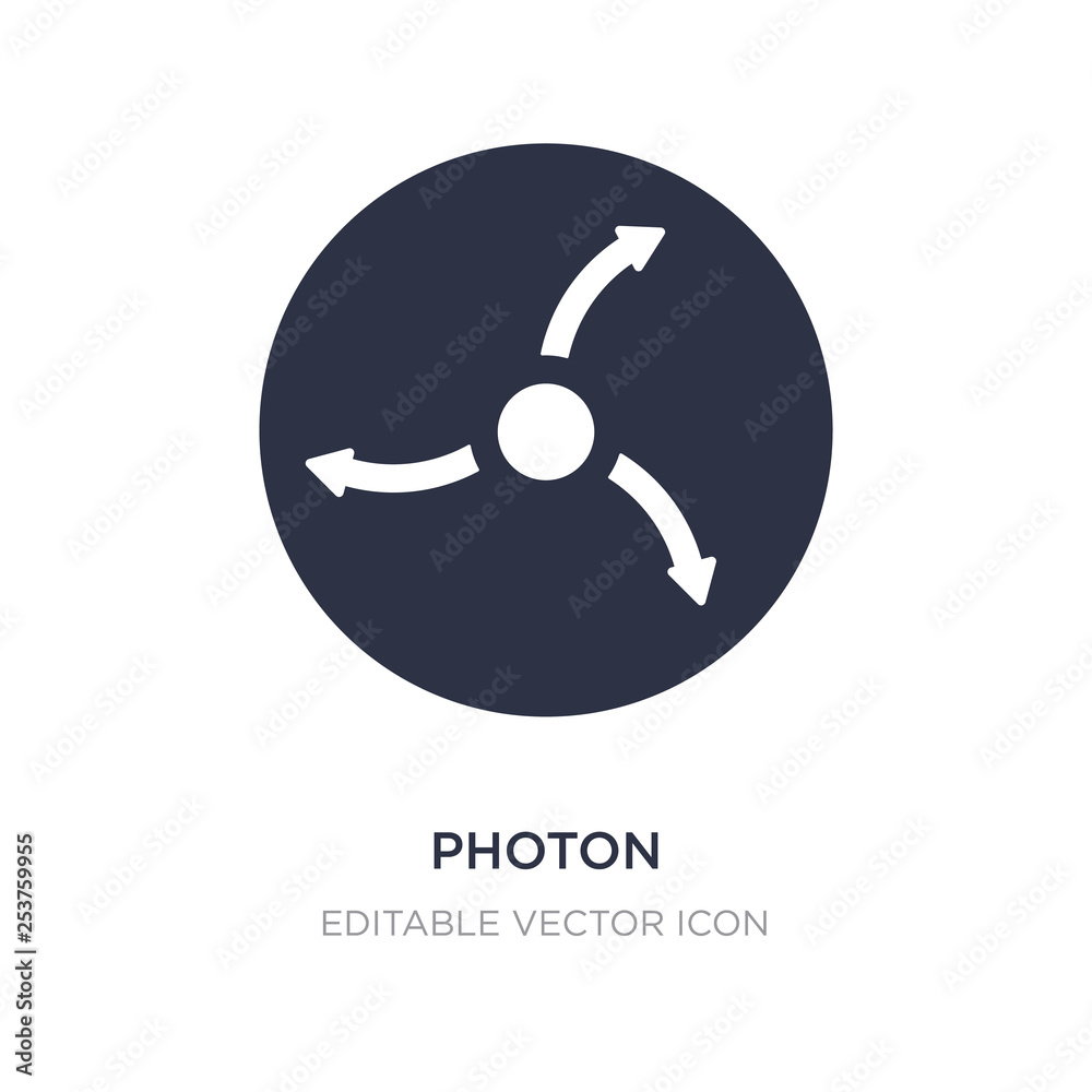 photon icon on white background. Simple element illustration from ...