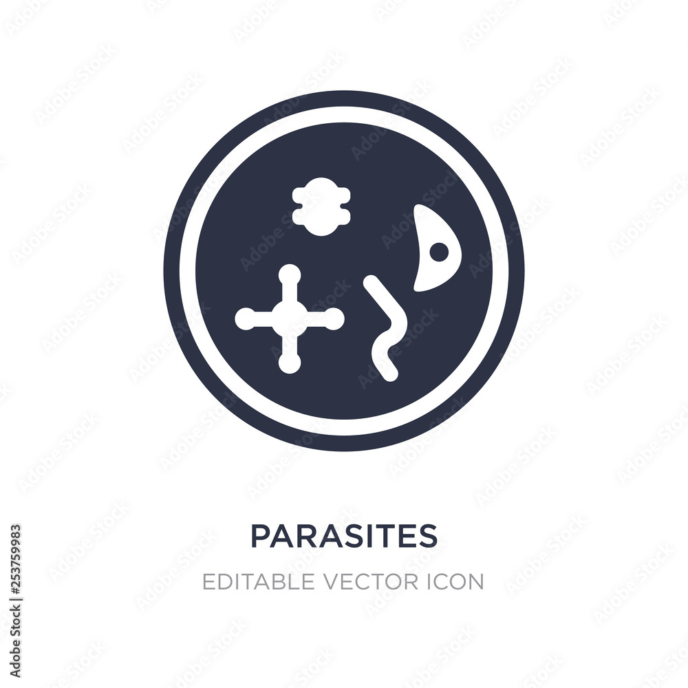 parasites icon on white background. Simple element illustration from ...