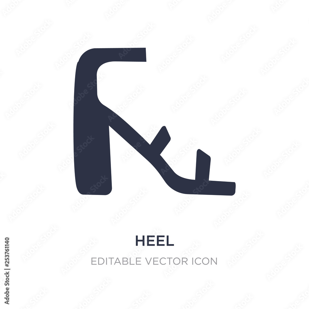 heel icon on white background. Simple element illustration from Fashion ...