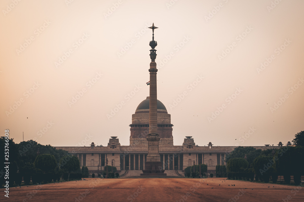 Indian presidential office building Rashtrapati Bhavan with jaipur ...