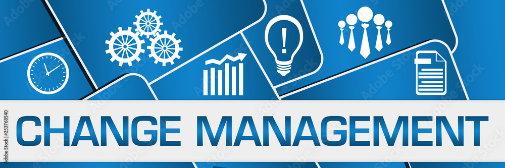 Change Management Blue Rounded Squares Texture Symbols Stock ...