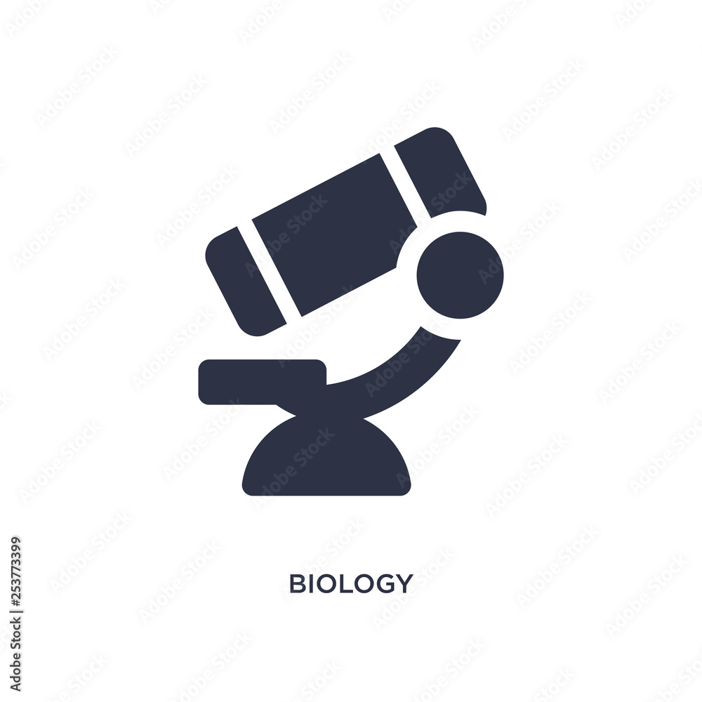 biology icon on white background. Simple element illustration from ...