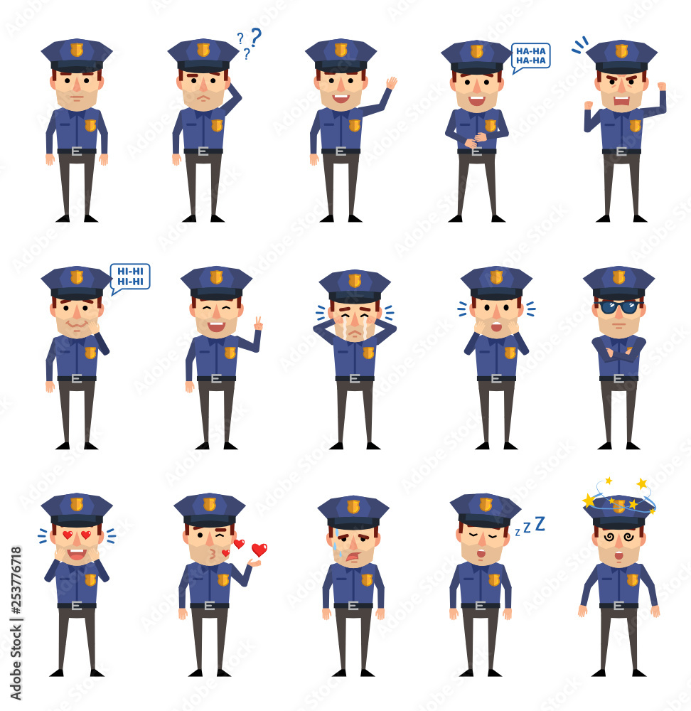 Police Crying Cartoon