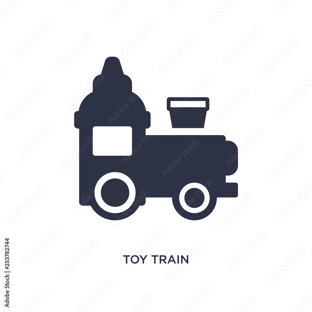 toy train icon on white background. Simple element illustration from ...