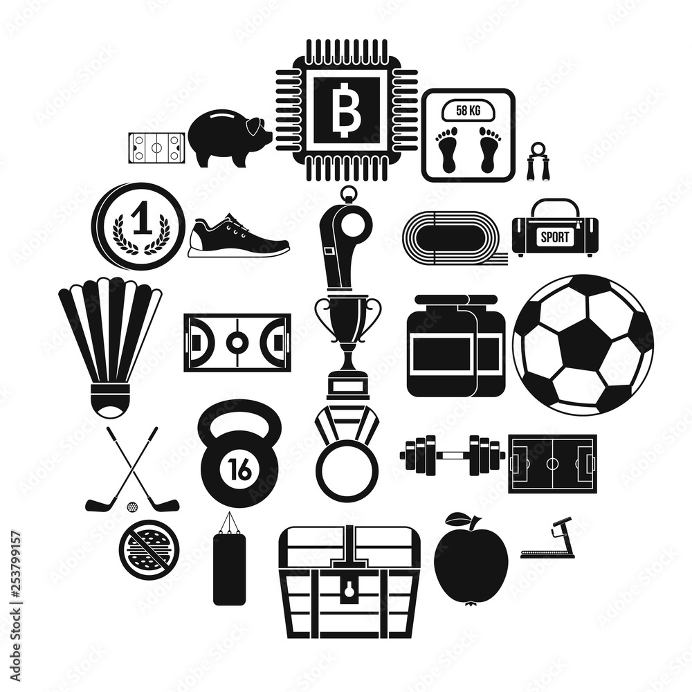 Weekend icons set. Simple set of 25 weekend vector icons for web ...