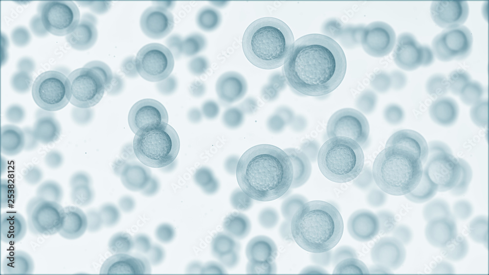 Human Cells isolated on white background. Science and medical ...