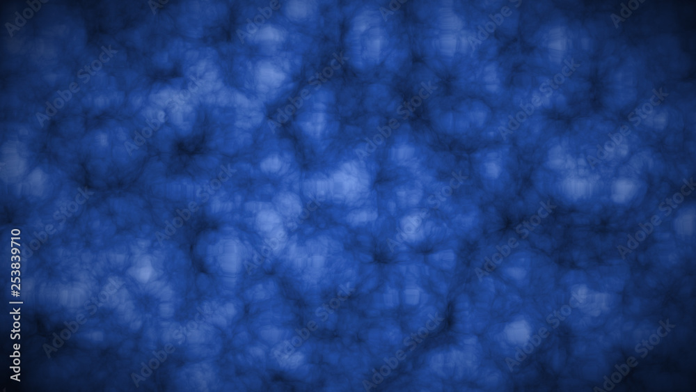 Abstract 2D art animation pieces of hues of blue. 2D animation blue ...