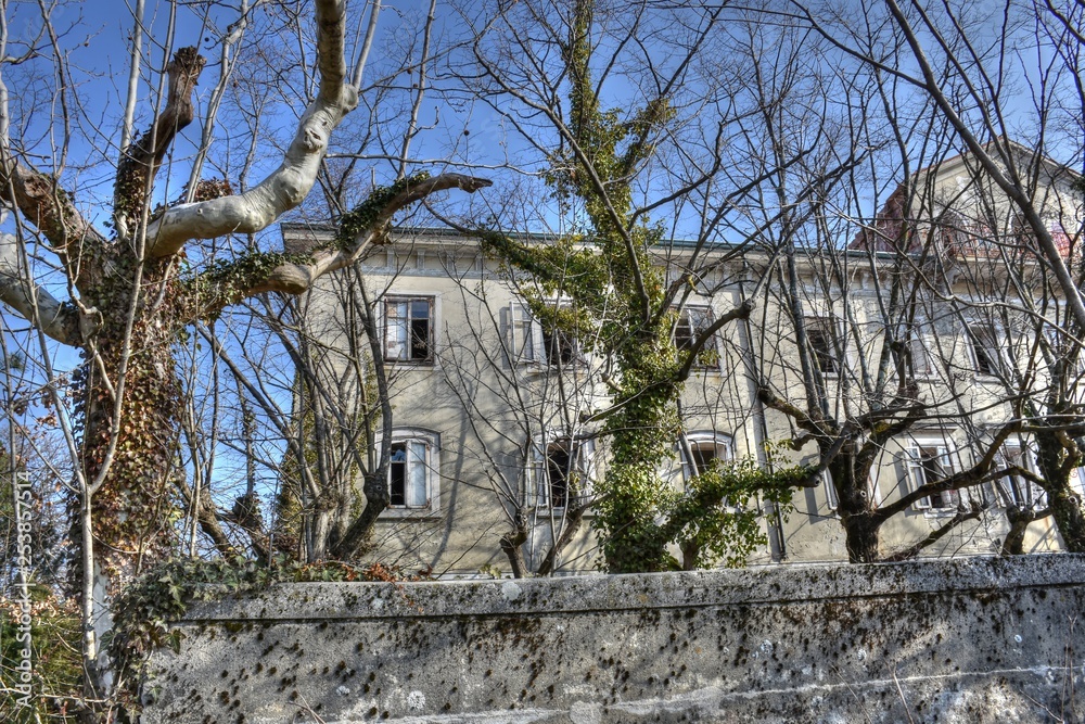 Hotel, Triest, Obelisco, Italien, geschlossen, gesperrt, verlassen ...
