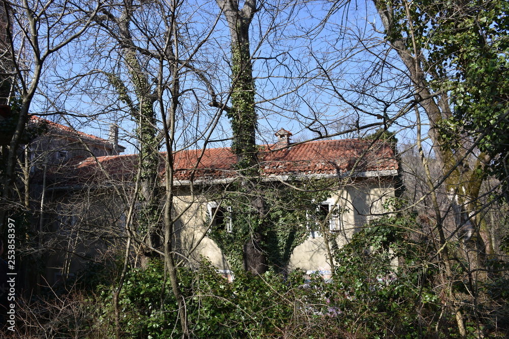 Hotel, Triest, Obelisco, Italien, geschlossen, gesperrt, verlassen ...