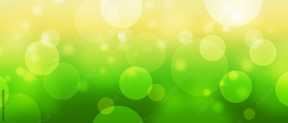 Yellow Bubbles Background