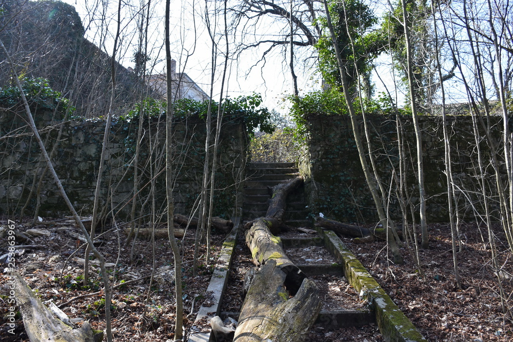 Hotel, Triest, Obelisco, Italien, geschlossen, gesperrt, verlassen ...