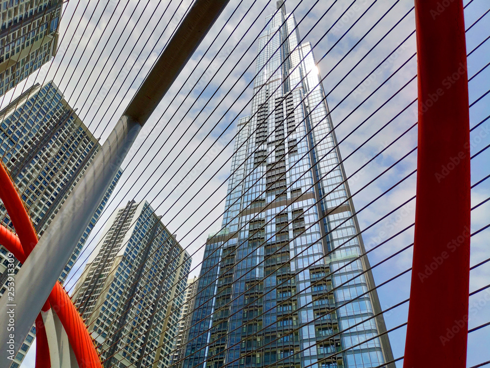 Saigon/Vietnam: March 1 2019: Landmark 81 super-tall skyscraper tallest ...