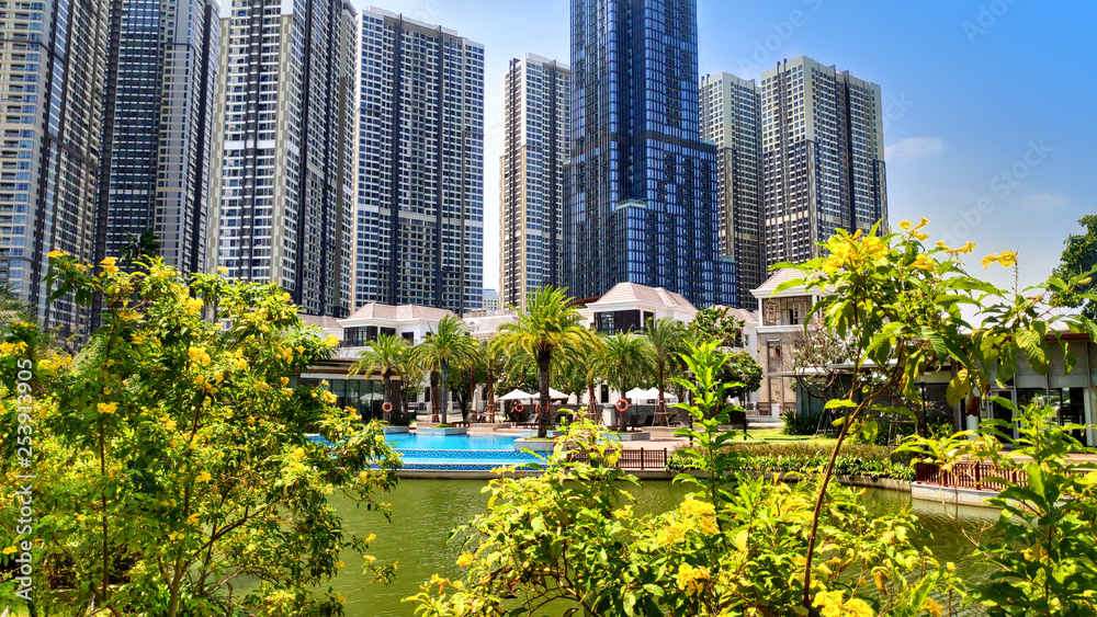 Saigon/Vietnam: March 1 2019: Landmark 81 super-tall skyscraper tallest ...