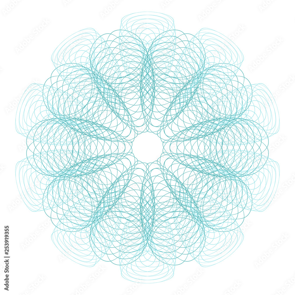 Spirograph pattern for Game Money or Other Security Papers - Vector ...