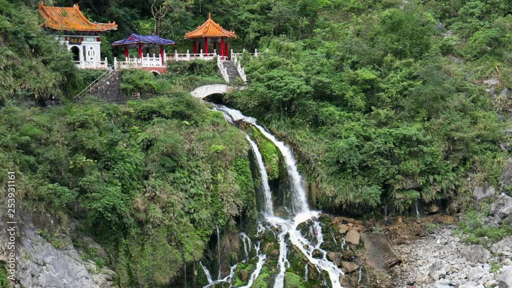 Eternal spring shrine also called Changchun shrine landmark in Taroko ...