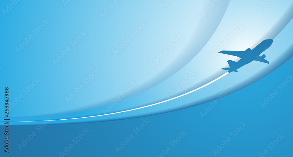 airline travel background Stock Vector | Adobe Stock