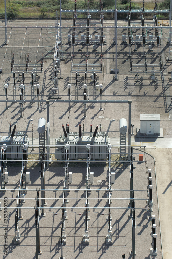 image of an electrical substation Stock Photo | Adobe Stock