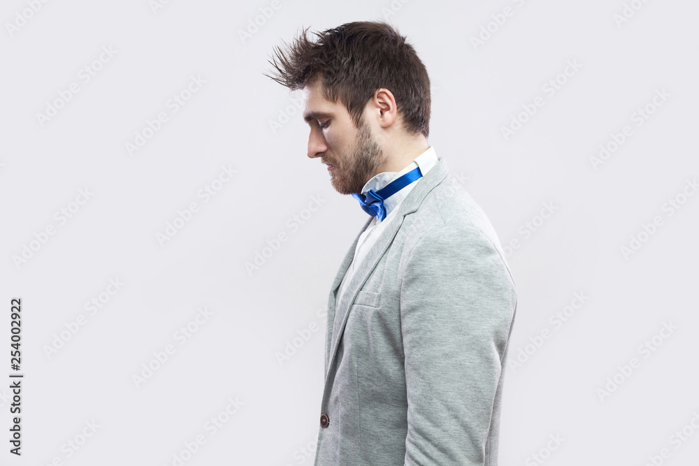 Man Standing Side Sad