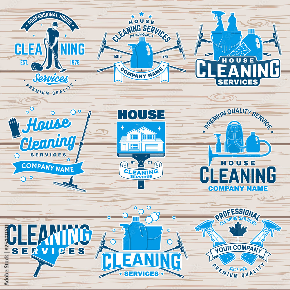 Cleaning company badge, emblem. Vector illustration. Concept for patch ...