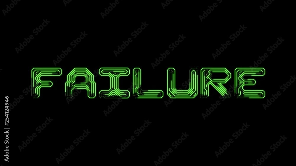 Text failure in the form of printed circuit board tracks Stock Video ...