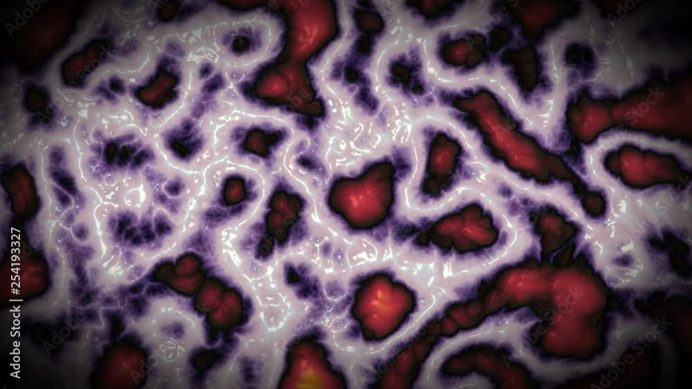 virus mutating microscopic alien bacteria texture looping motion ...