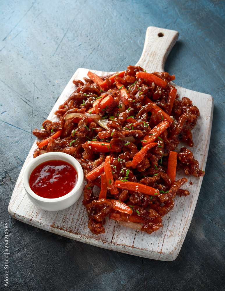 Shredded Beef In Garlic Sauce