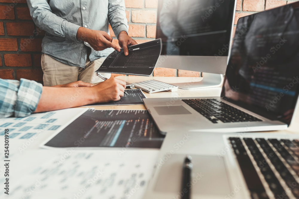 Developing programmer Team Development Website design and coding ...